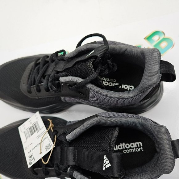 adidas | Shoes | Adidas Own The Game 2 Black White Mens Basketball ...